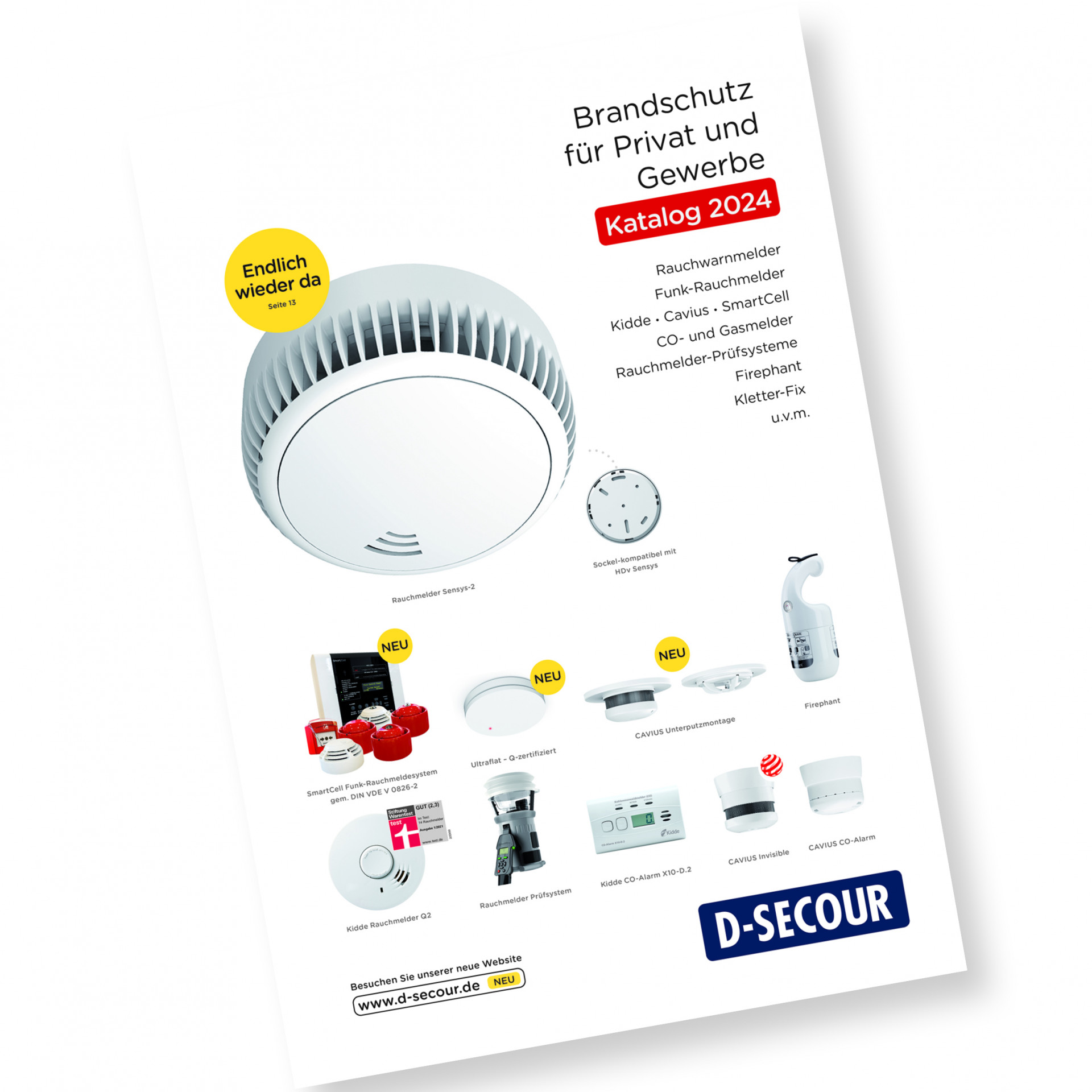Ab sofort verfügbar: Der neue Katalog von D-SECOUR · D-SECOUR